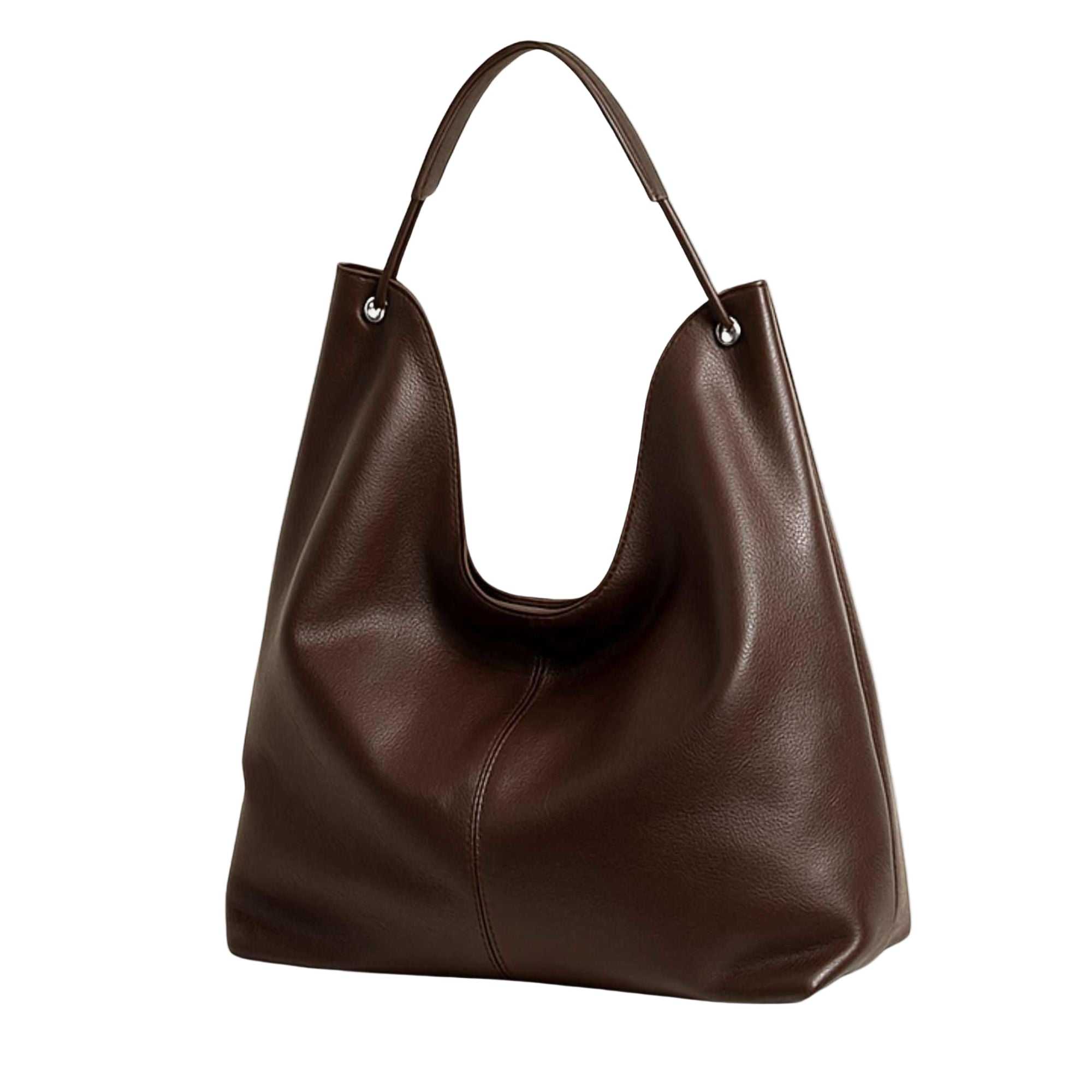 Hobo Slouch Purse - Elegant and Spacious Genuine Leather Bag